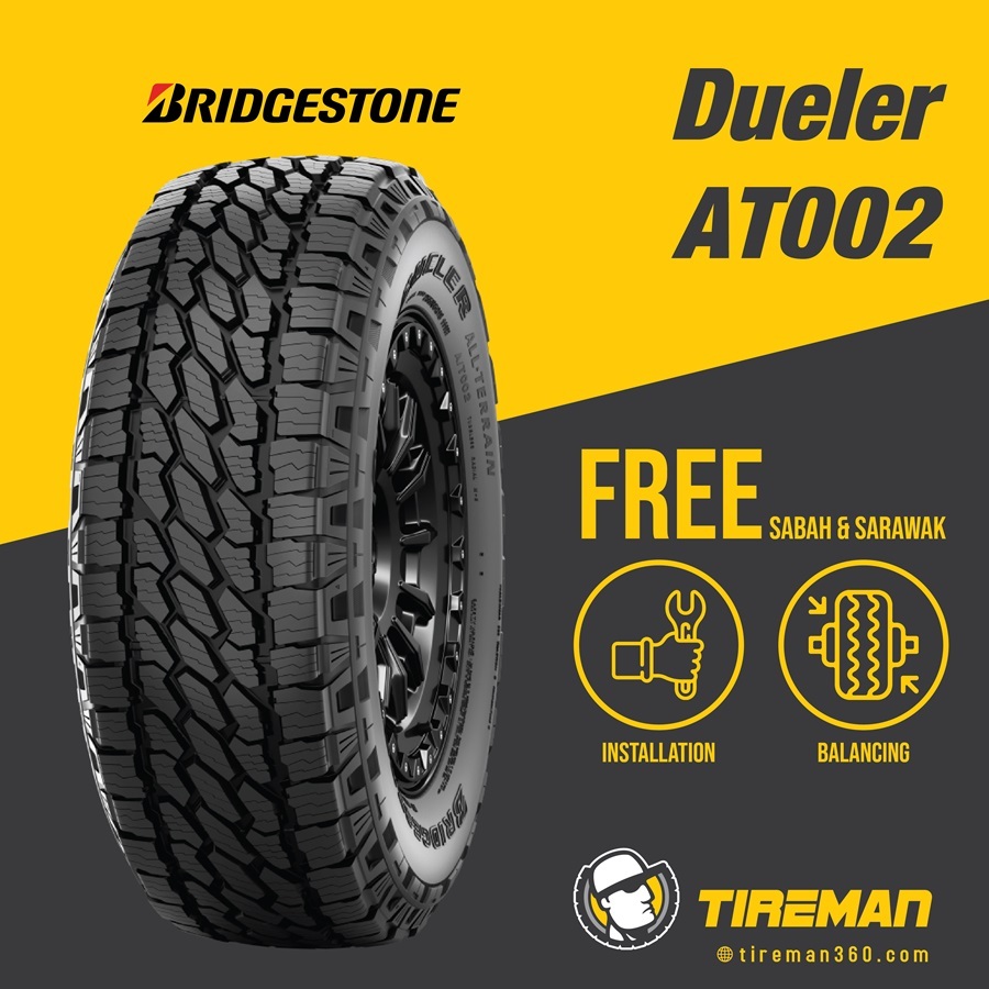 Bridgestone Dueler AT002 15 16 17 18 Inch Tayar Tire (FREE INSTALLATION ...