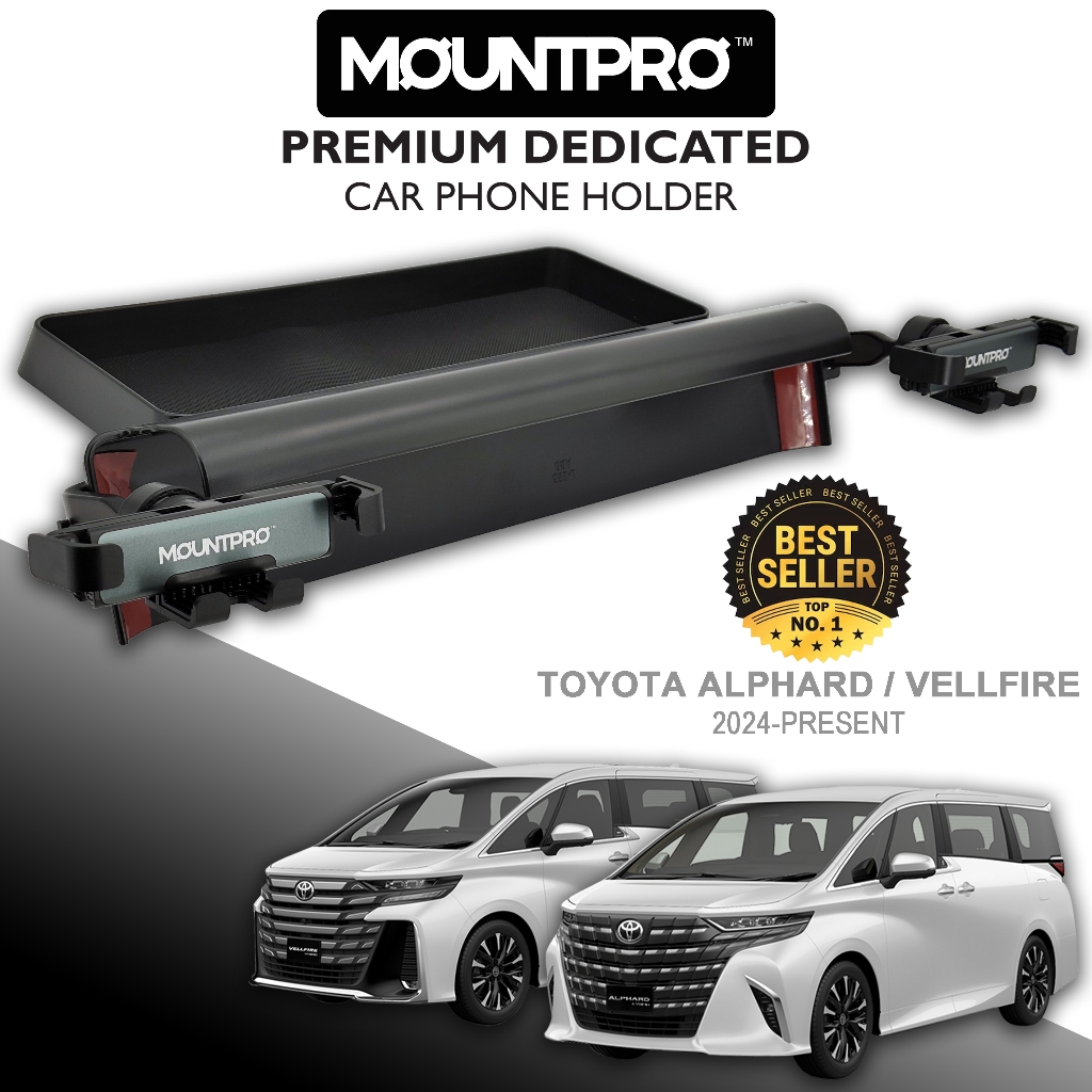 MOUNTPROTM Premium Dedicated Car Phone Holder C/W Storage Box Toyota ...