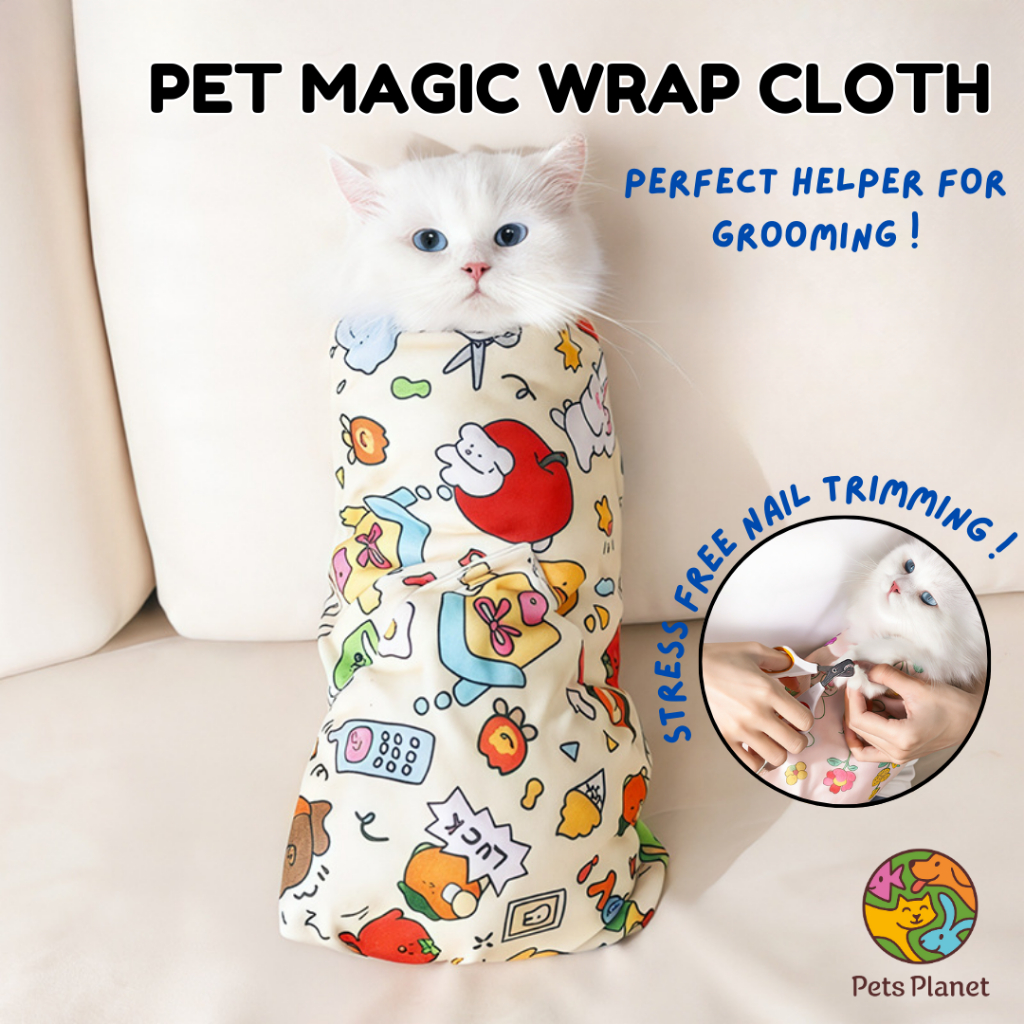 Pet Multi functional Towel | Cat Anti scratch and Anti Run Towel | Pet ...