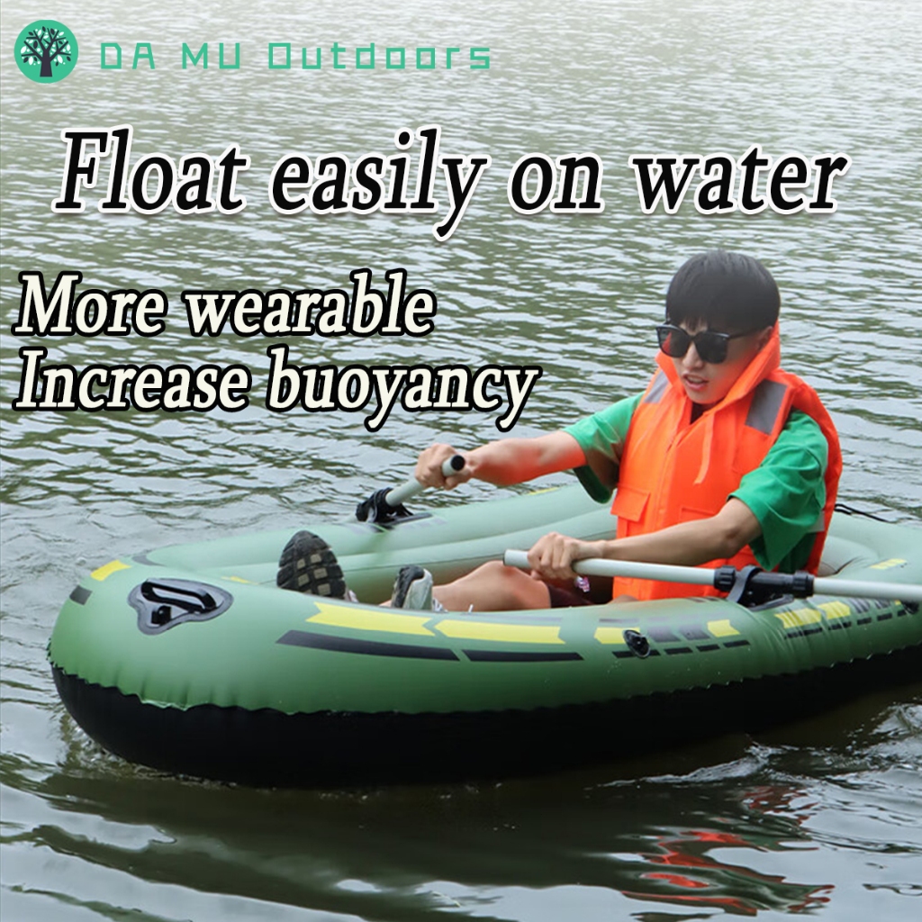 Bot Udara Portable PVC Rubber Fishing Boat Waterproof Floating Kayak ...