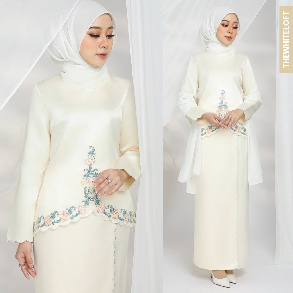Aneeqa Kurung Moden Chicchoc Baju Raya 2025 Baju Kurung Duchess Satin ...