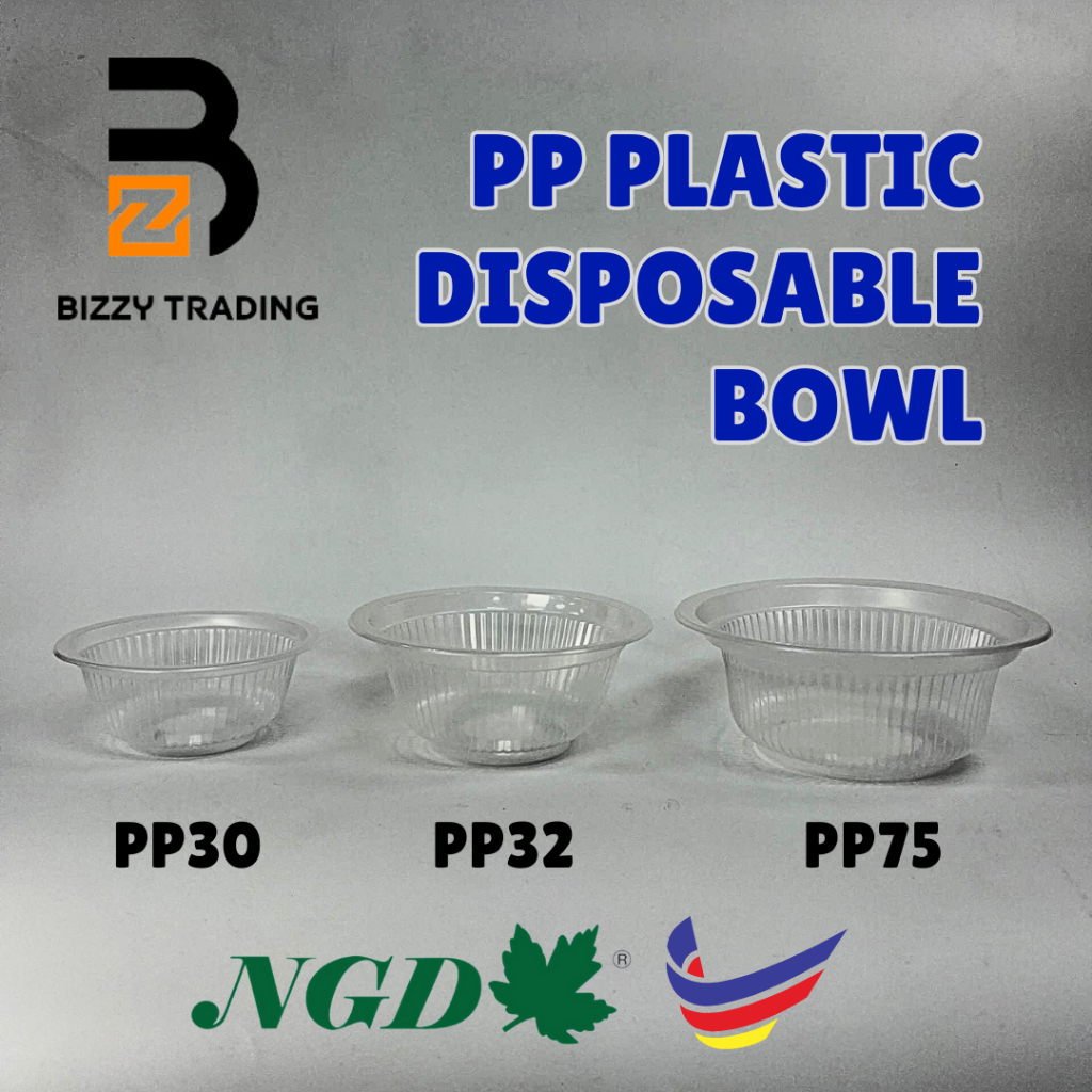 [50/100PCS] NGD Disposable Plastic Bowls – Party/Kenduri PP Bowls ...