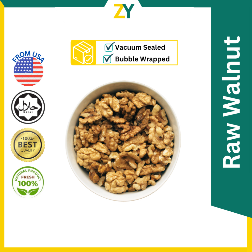 Walnut Raw USA Whole 20% Grade 100g 200g 300g 400g 500g 600g 700g 800g 900g 1kg | Shopee Singapore