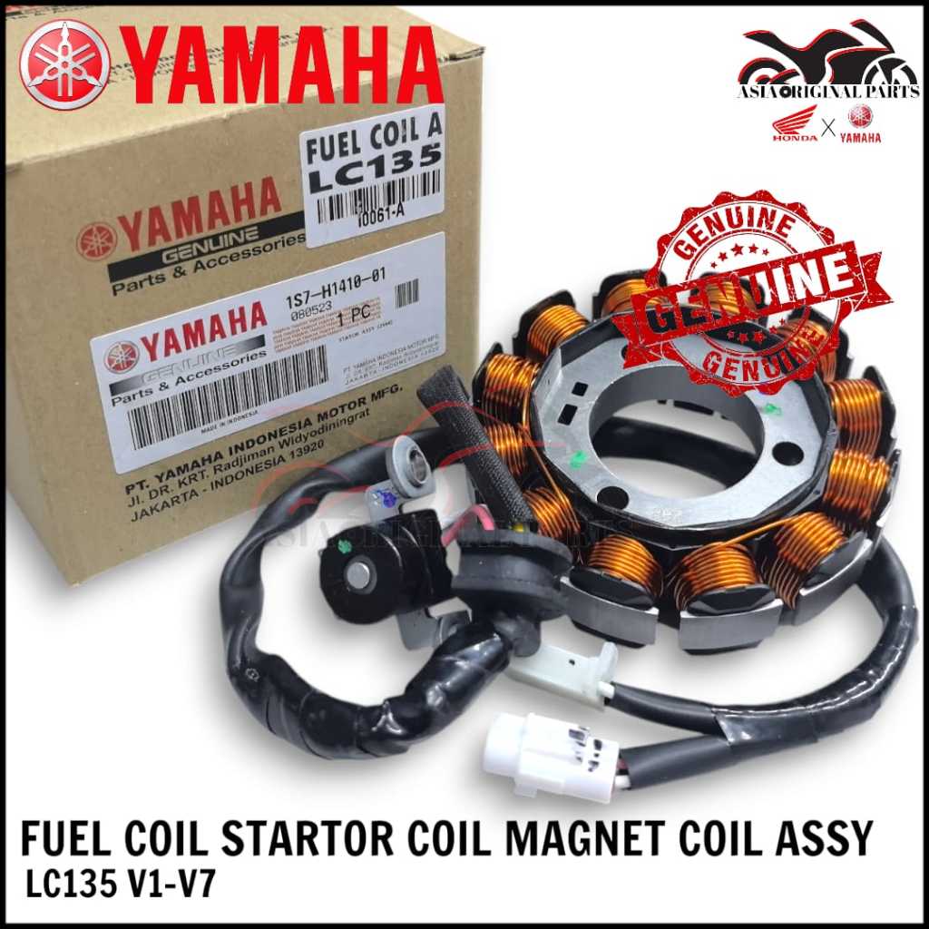 YAMAHA LC135 V1-V7 MAGNET COIL FUEL COIL 1S7-H1410-01 LC135 V1 V2 V3 V4 V5 V6 V7 STARTOR COIL ...