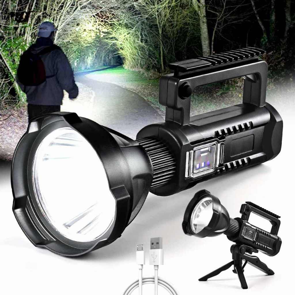 Rechargeable Super Brig Led Flashlights Ultra-long Spot Lighting ...
