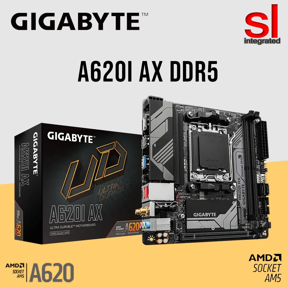 GIGABYTE A620I AX DDR5 ITX AMD Gaming Motherboard | Shopee Singapore