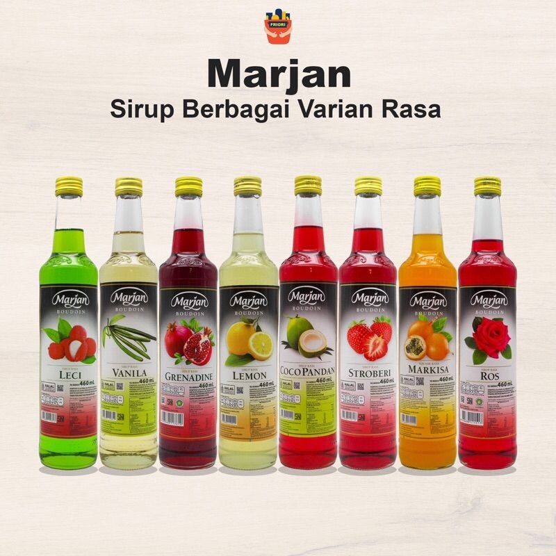 Sirup Marjan Boudoin kemasan 460ml. | Shopee Singapore