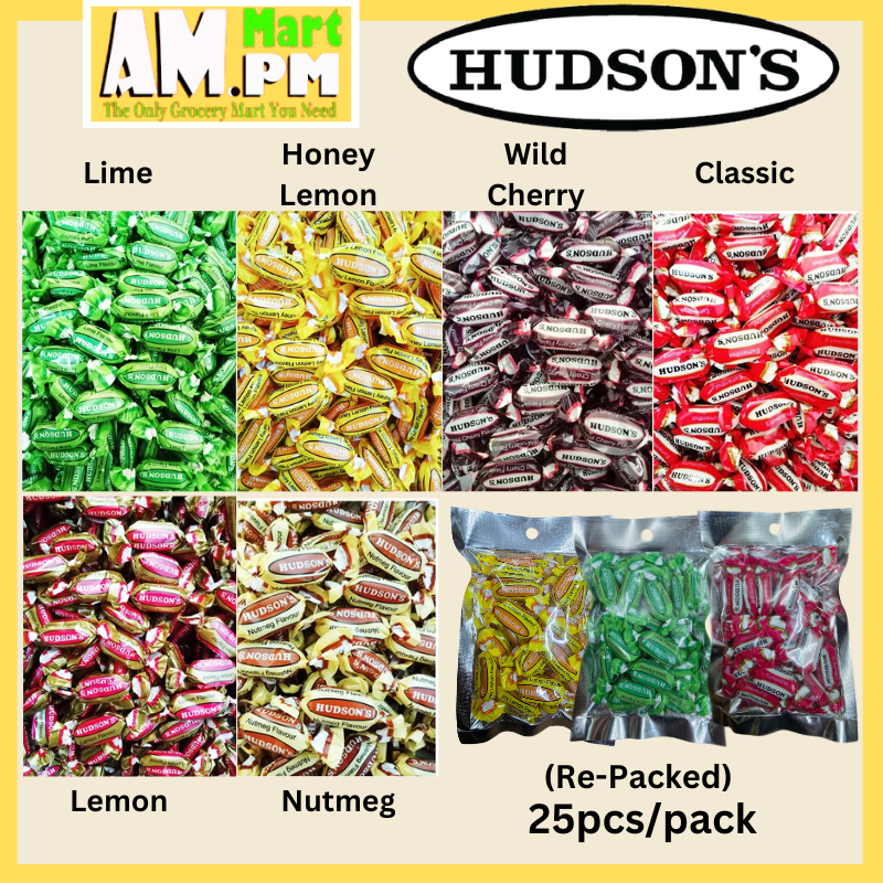 [25pcs]Gula Gula Hudsons Candy for Throats Gula Sakit Tekak Hudson’s ...