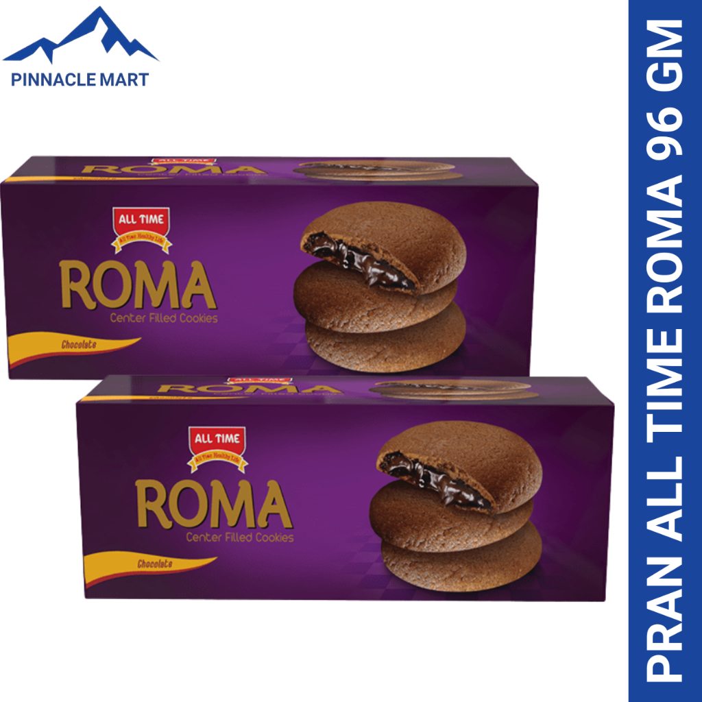 PRAN All Time Roma Chocolate Cream Biscuit (96g) | Shopee Singapore