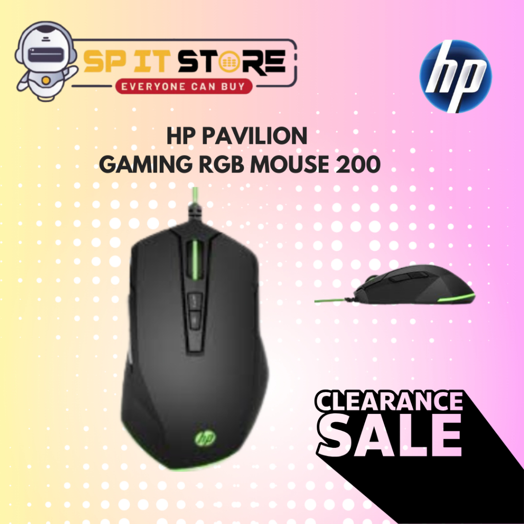 HP Pavilion Gaming Mouse 200 RGB | Shopee Singapore