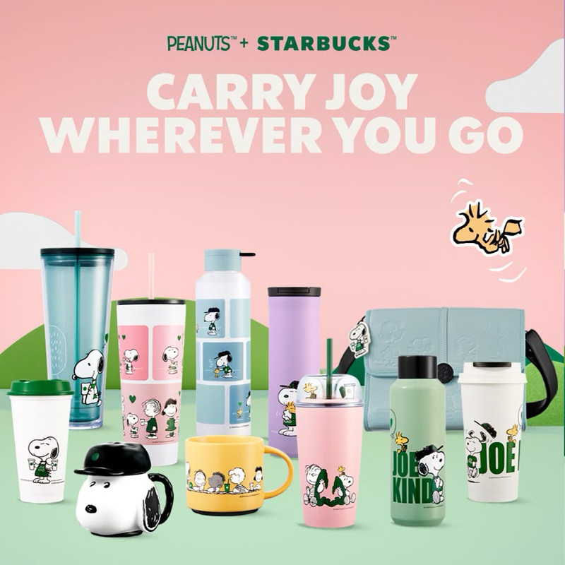 Starbucks / + Peanuts Snoopy Collection 2025 | Shopee Singapore