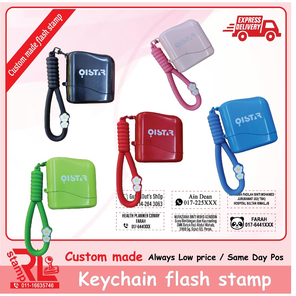 1540-1 Cop Nama, Jururawat Chop, Nurse Chop, Rubber Stamp, Flash Cop ...