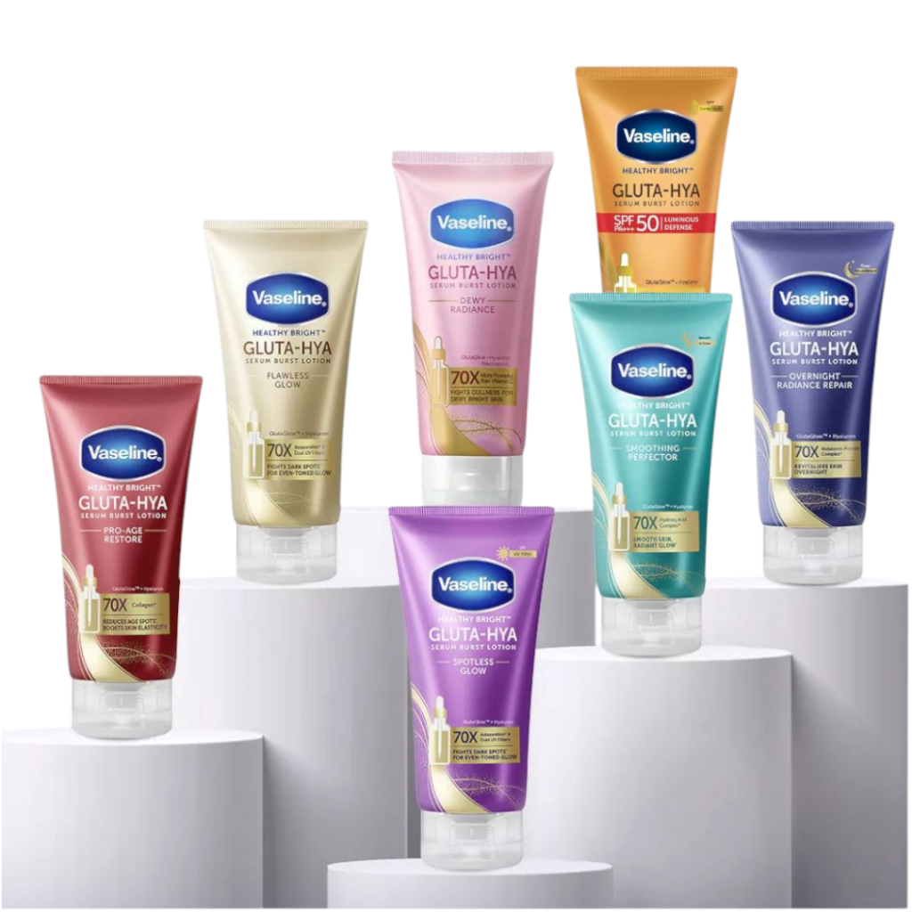 Vaseline Healthy Bright Gluta HYA Burst Lotion 70X (70ml/300ml ...
