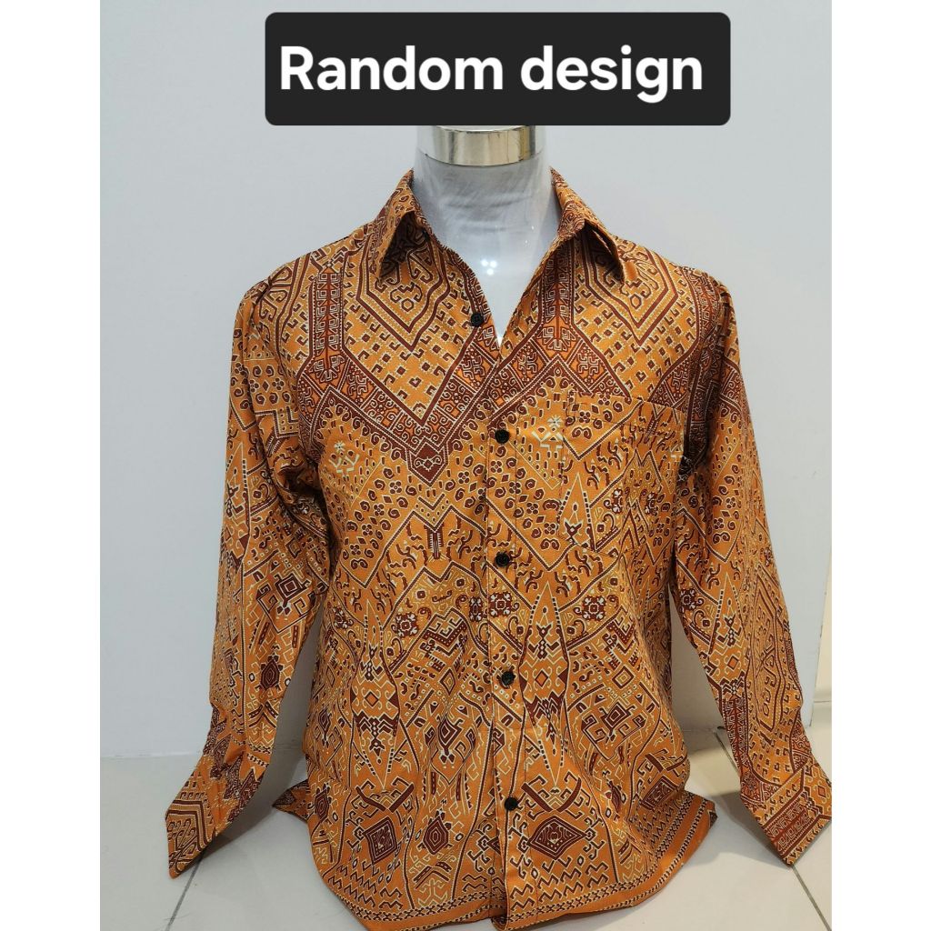 SW0086LKK Batik Men Shirt Long Sleeves Batik Baju Lelaki kemeja Lengan ...