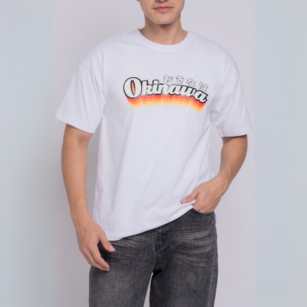Colegacy Men's Top Okinawa Rainbow Retro Tee Shirt (S-XL) | Shopee ...