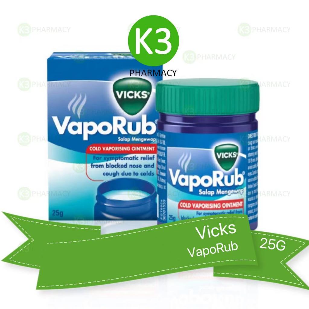 Vicks VapoRub Cold Vaporising Ointment (25G) | Shopee Singapore