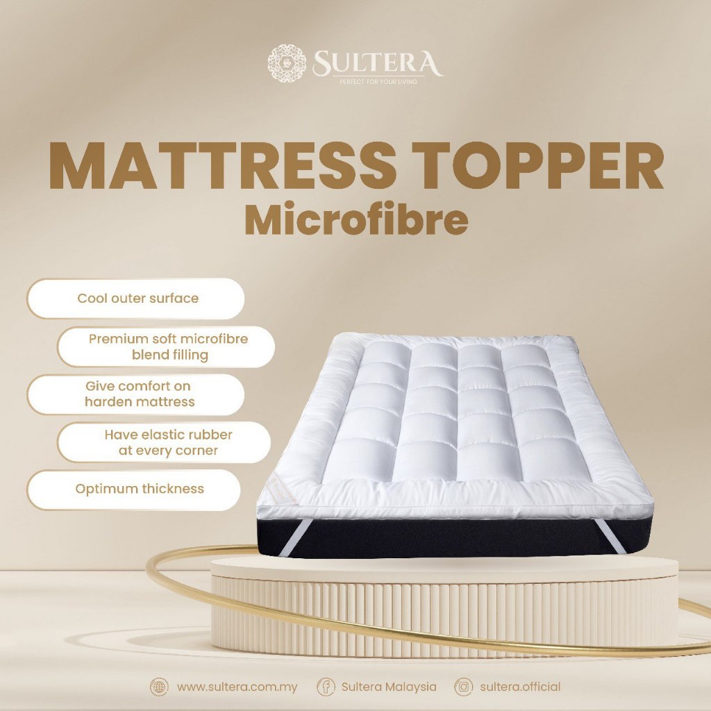 Sultera Mattress Topper Protector Aroma Super Single Queen King Pelapik ...