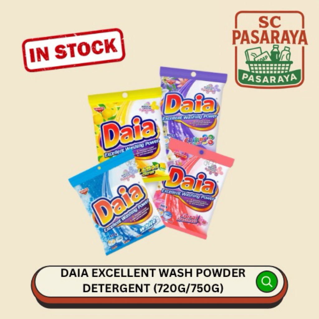 DAIA EXCELLENT WASH POWDER DETERGENT (720G/750G) | Shopee Singapore