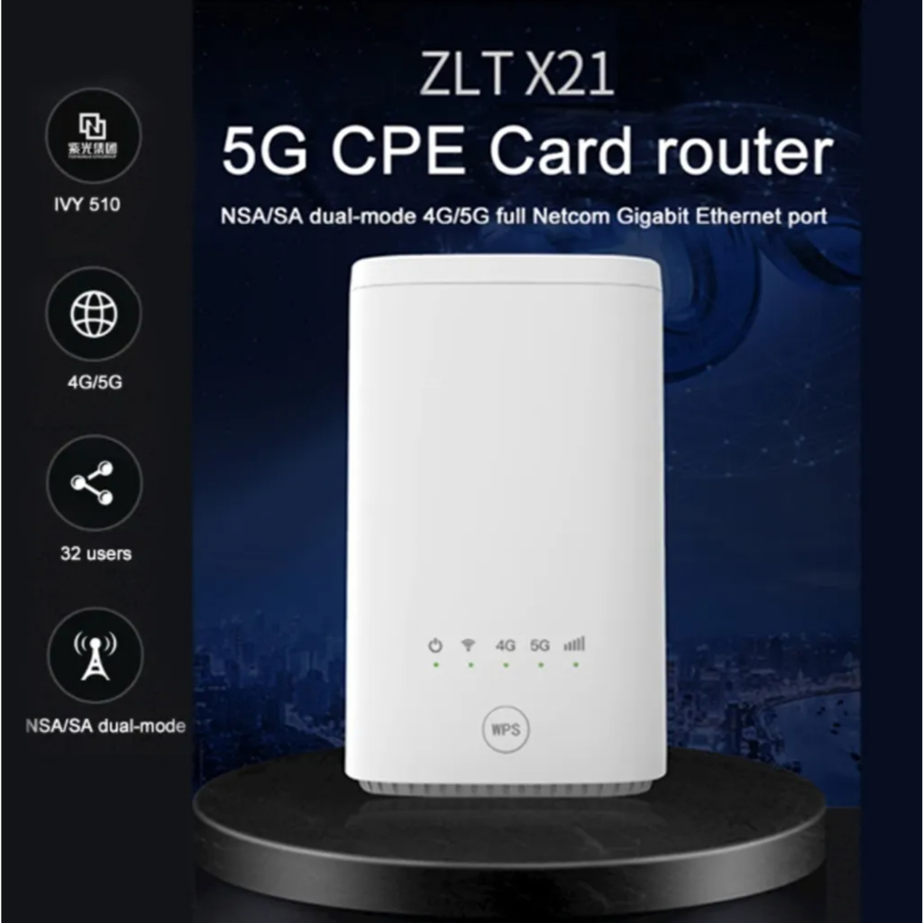 ZLT X21 5G CPE Router 5G For All Sim Modem (USED) | Shopee Singapore