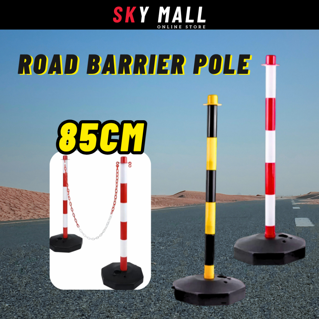 ABC 85cm Traffic Safety Post Parking Delineator Barrier Bollard Cones ...