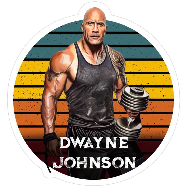 Dwayne Johnson The Rock Stickers | Shopee Singapore