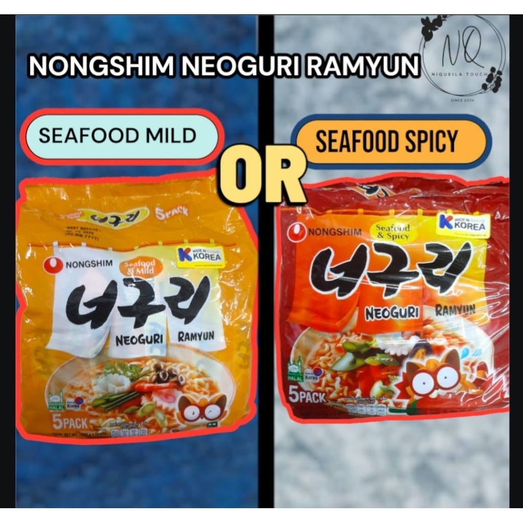 RAMEN NEOGURI BY NONGSHIM KOREA ( SEAFOOD MILD/SPICY) | Shopee Singapore