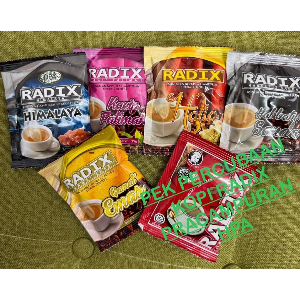 RADIX PRE-MIXED COFFEE (PEK PERCUBAAN) | Shopee Singapore