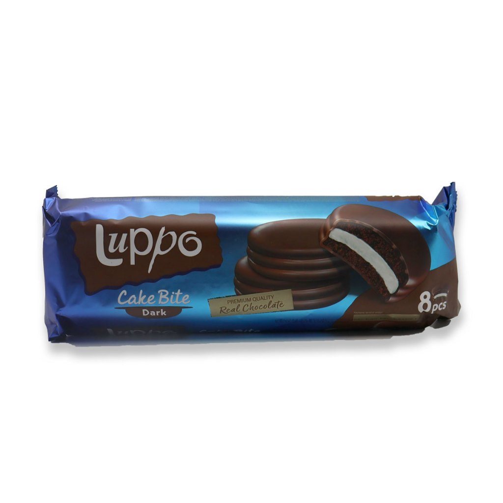 LUPPO CAKE BITE DARK PREMIUM QUALITY CHOCOLATE 8PCS 184G | Shopee Singapore
