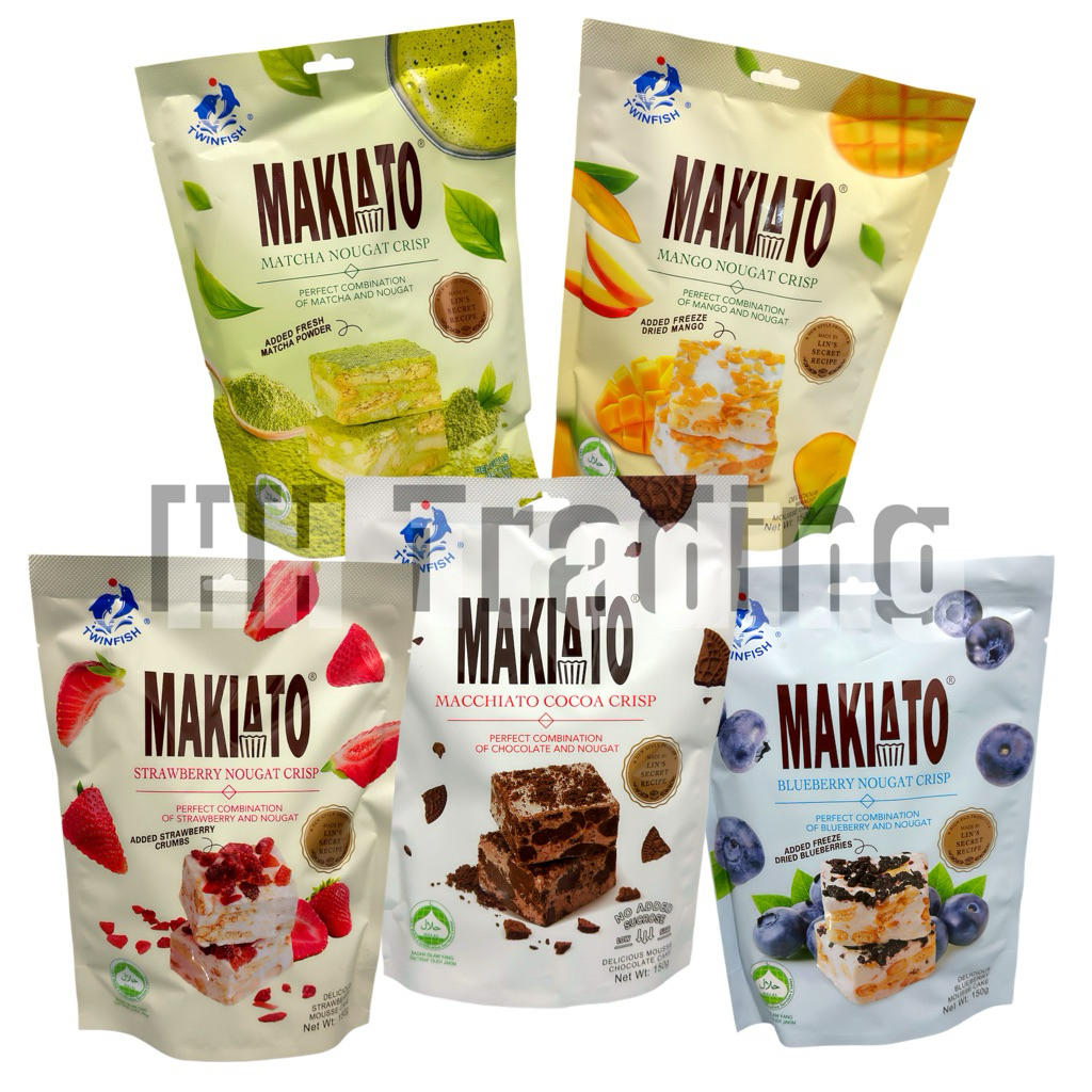 150g TWINFISH MAKIATO NOUGAT CRISP (MACCHIATO COCOA CHOCOLATE ...