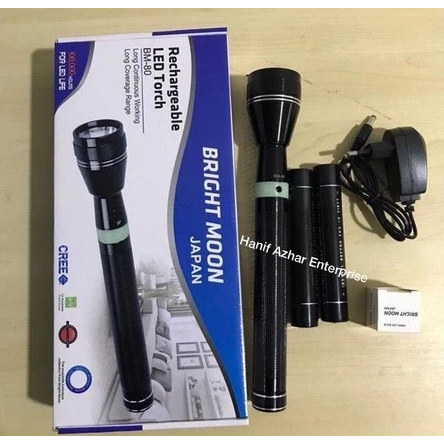 JAPAN Torchlight Bright Moon Japan 3 Battery BM80 Super Bright ...
