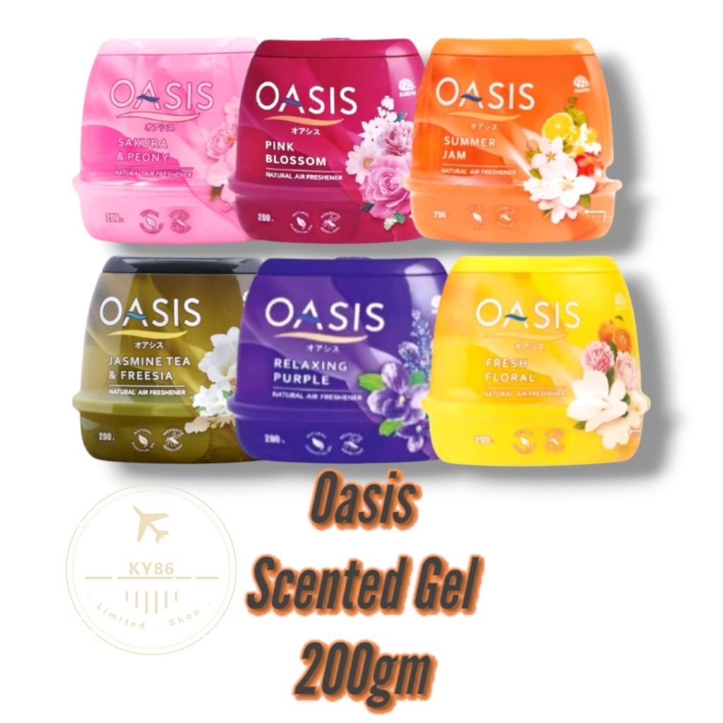 Oasis Scented Gel 200g Air Freshener / Pewangi Gel Rumah(1unit) aircare ...