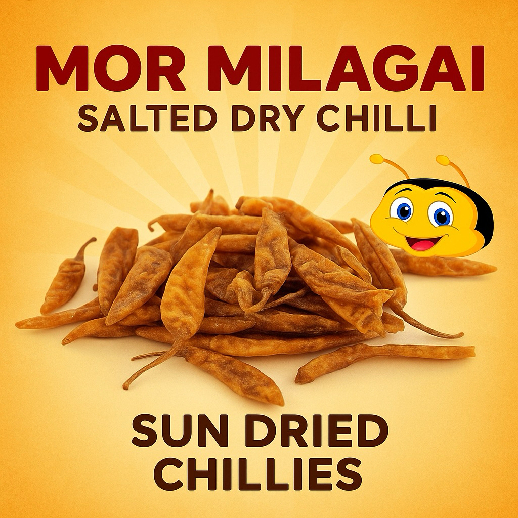 ️ MOR MILAGAI - SALTED DRY CHILLI 50G ️ Authentic South Indian Sun ...