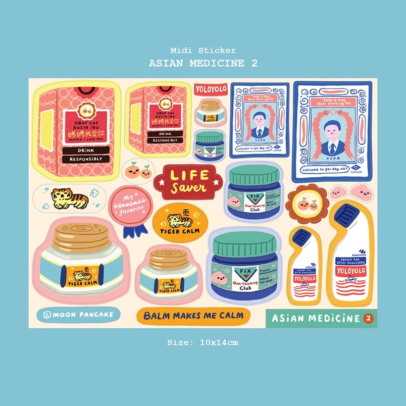 sticker sheet - collection by moon pancake (mari! ke kedai) | Shopee ...