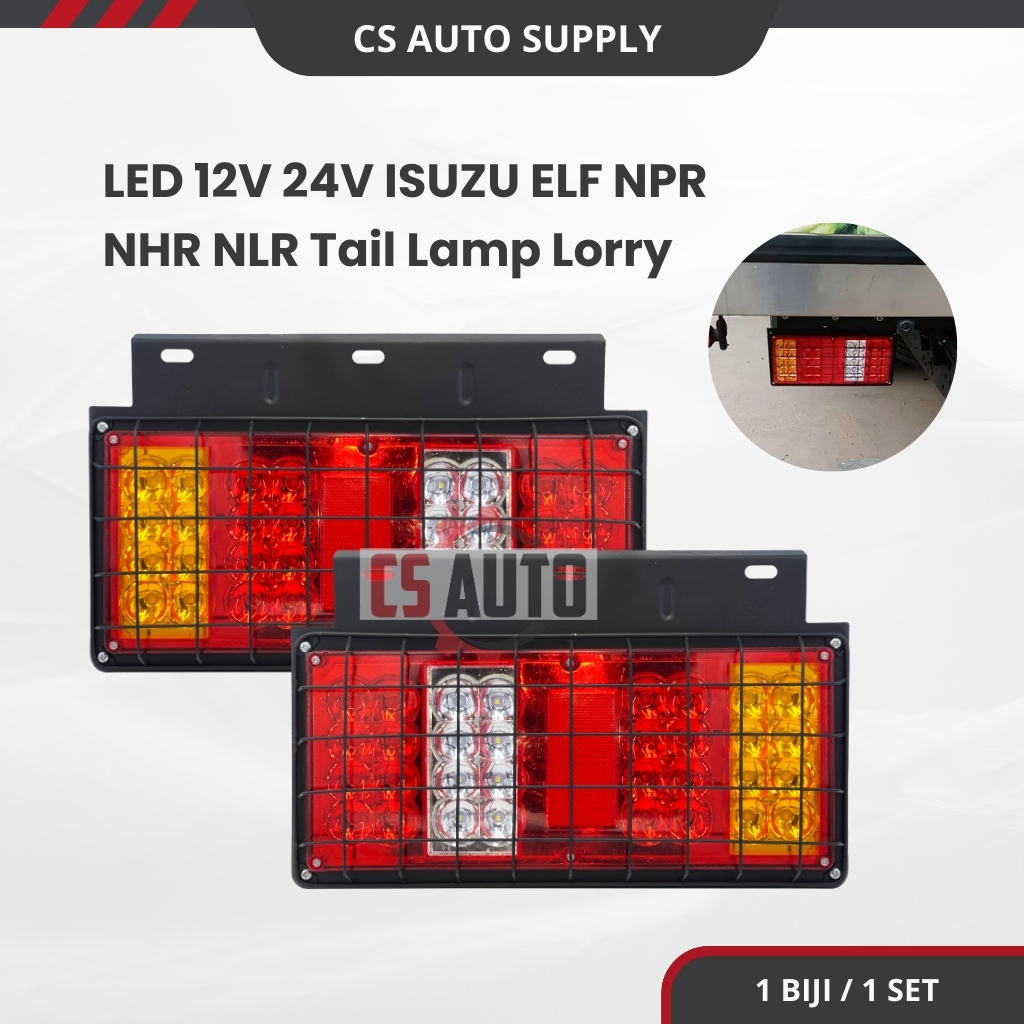 LED ISUZU ELF NPR NHR NLR 12V 24V Truck Rear Tail Light Lamp Left Right ...