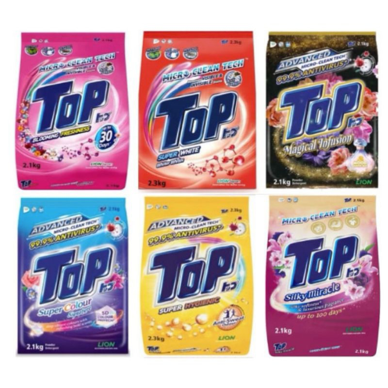 top detergent powder 2.1kg | Shopee Singapore