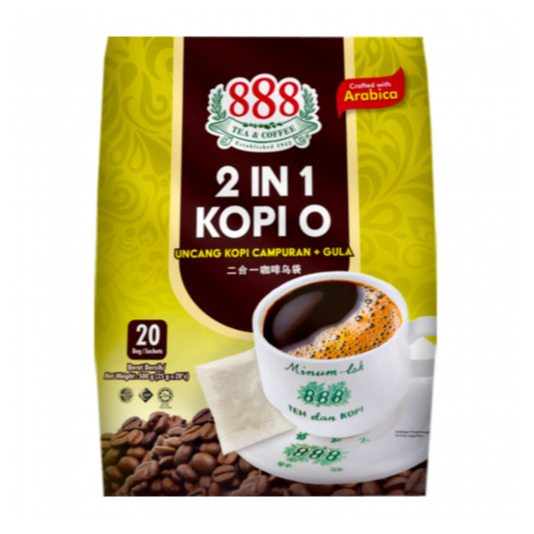 888 2in1 Kopi 'O' (Improved Formulation With Arabica) Uncang Kopi Campuran + Gula (13gm x 20's/4 ...