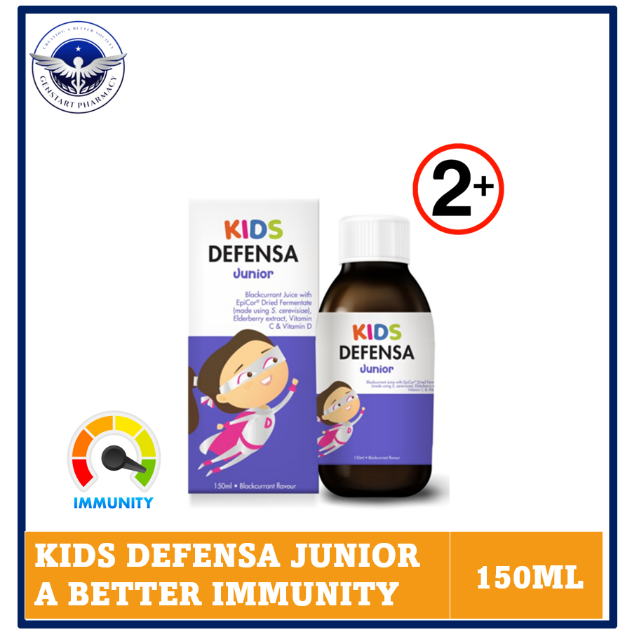 KIDS DEFENSA JUNIOR EPICOR YEAST FERMENTATE & ELDERBERRY SYRUP (150ML ...