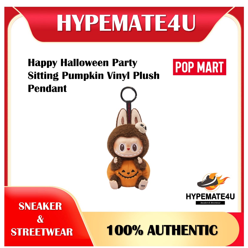 Pop Mart The Monsters Labubu Happy Halloween Party Sitting Pumpkin ...