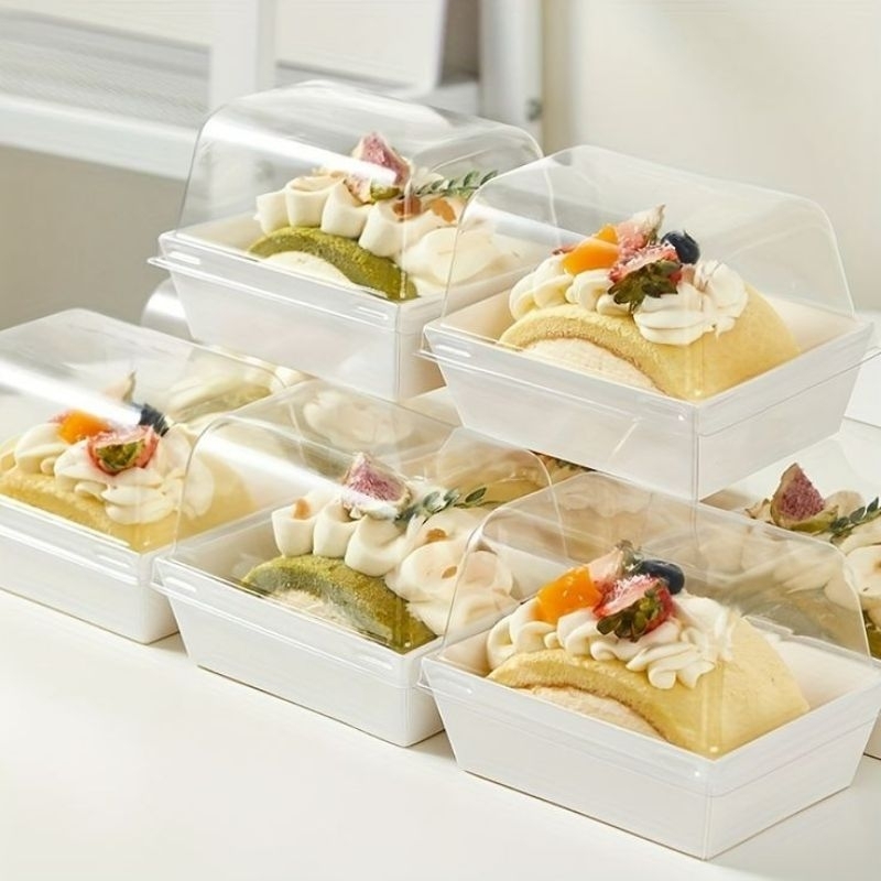 RORA - Plastik Cake Roll Packaging Box/Oven/Steam Perfect For Mousse ...