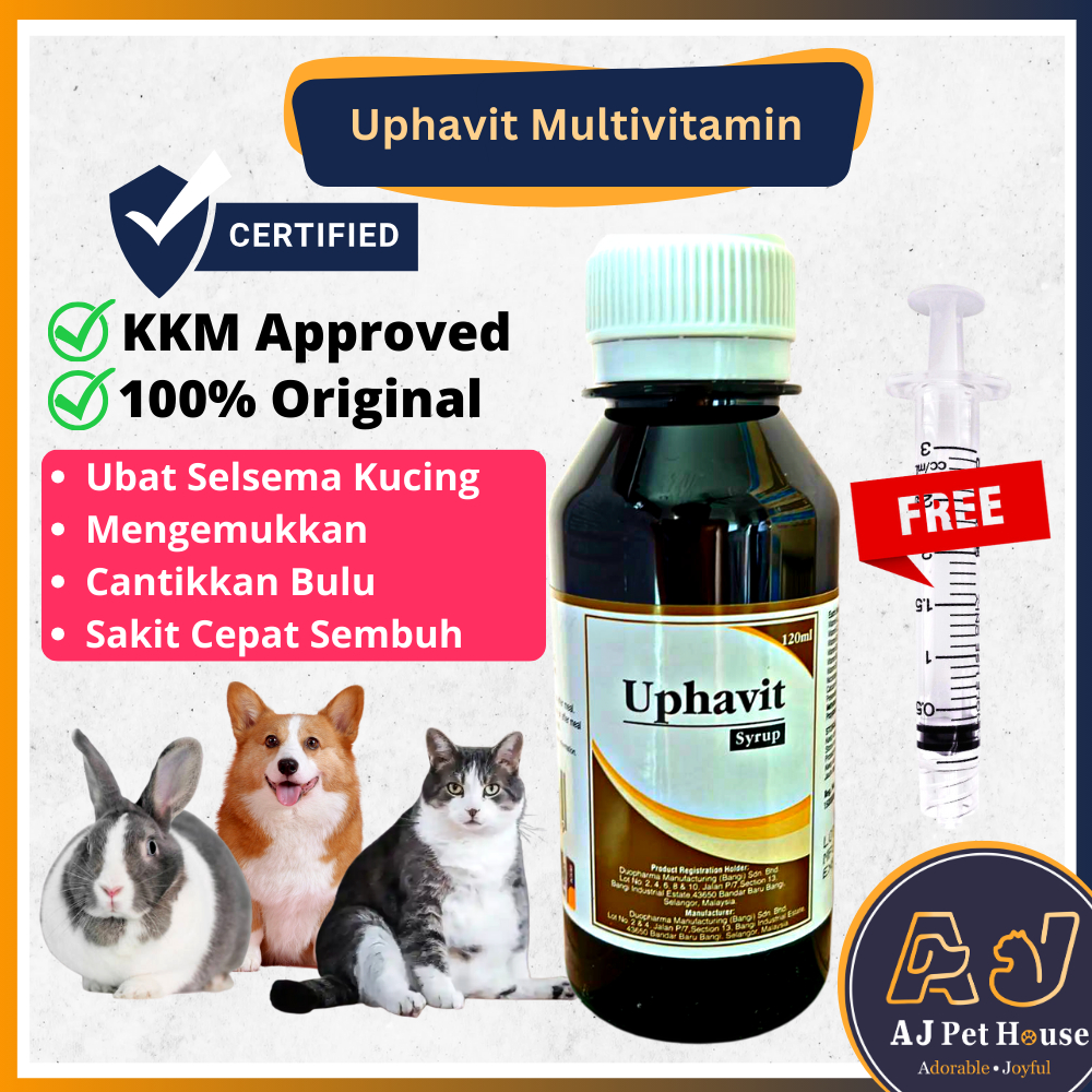Uphavit Cat Vitamin Kucing Supplement - Ubat Selsema Deman Kucing ...