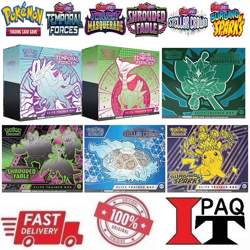 Pokemon TCG Temporal Forces | Twilight Masquerade | Shrouded Fable ...