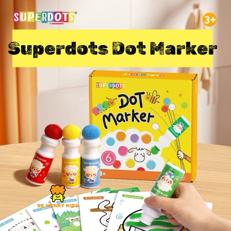 SUPERDOTS Dot marker Kids Art Painting DO-A-DOT Art点点涂鸦笔 | Shopee Singapore