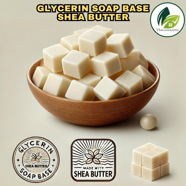 TheGreenAttic Natural Shea Butter Soap Base Glycerin Soap Base Melt and ...