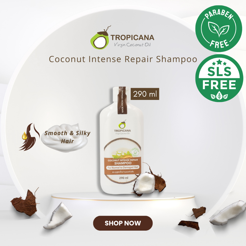 Tropicana Intense Repair Shampoo - Cold Pressed Virgin Coconut Oil ...