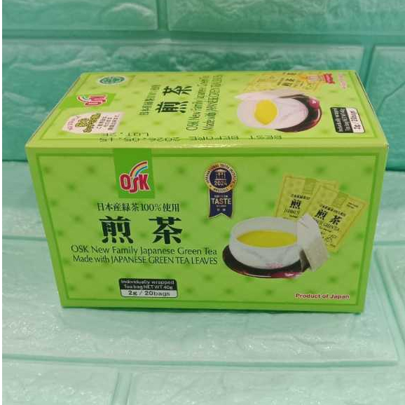 OSK new family Japanese green tea made with Japanese green tea leaves 2g X 20 bags | Shopee ...