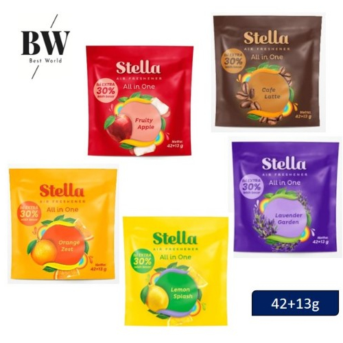 STELLA AIR FRESHENER ALL IN ONE 42+13G | Shopee Singapore