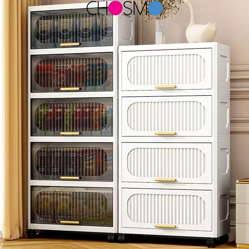 Foldable Storage Box With Wheels Stackable Shoes Storage Box Plastic ...