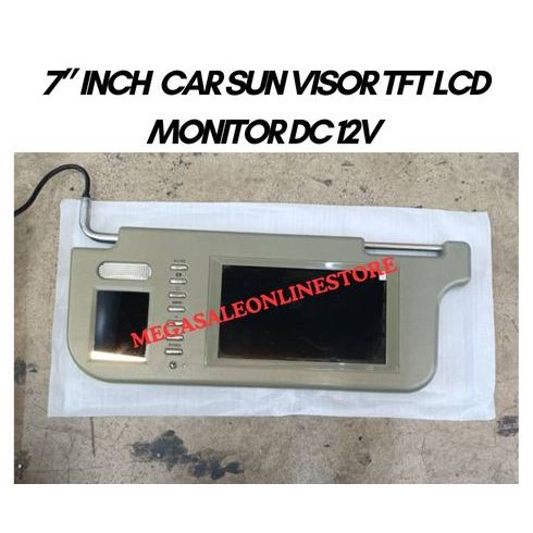 7” INCH CAR SUN VISOR TFT LCD MONITOR DC 12V MONITOR SUNVISOR ...
