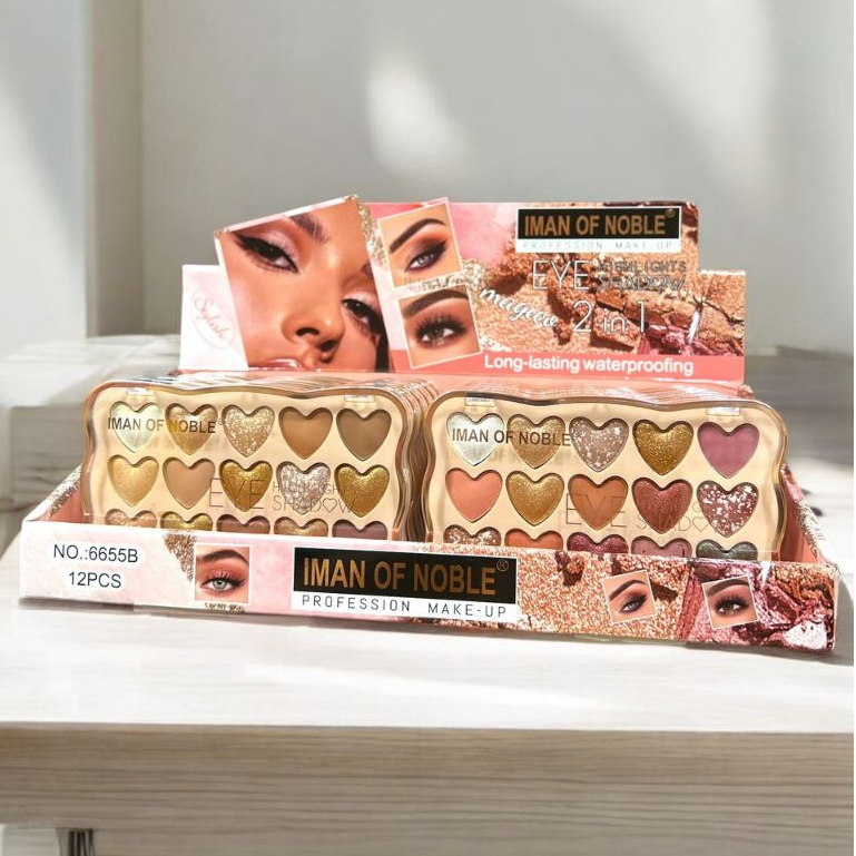 Iman Of Noble Makeup Mekap High Shine Pigment 15 Color Eye Shadow ...