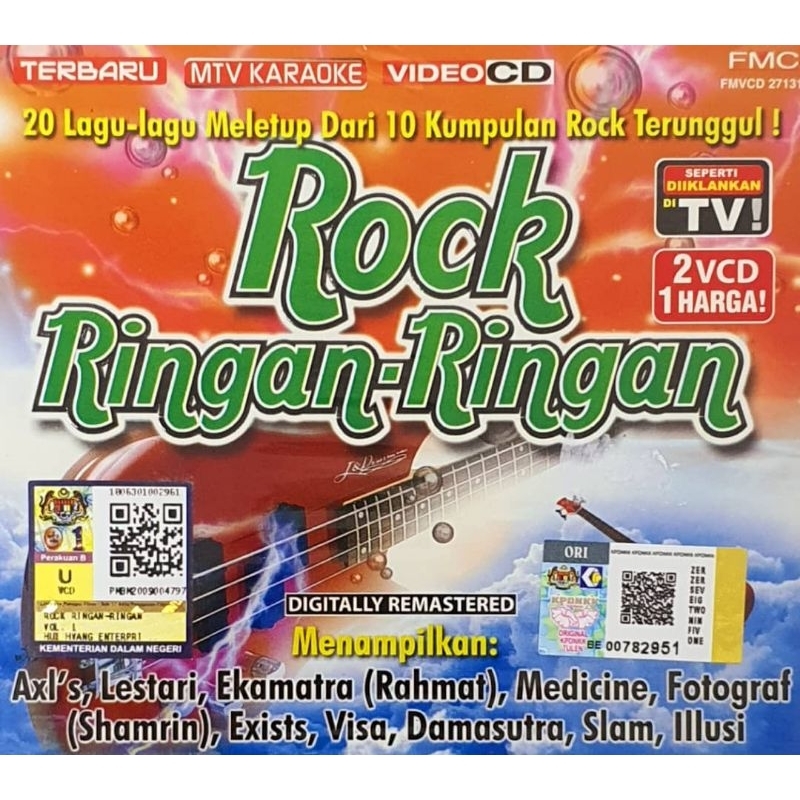 Vcd Karaoke Rock Lightweight (2 Discs) | Shopee Singapore